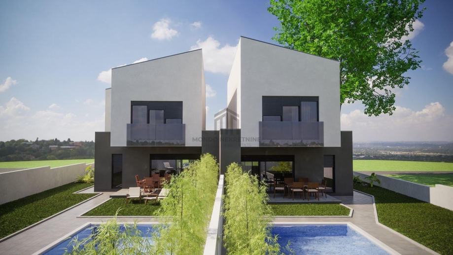 Poreč, Kaštelir, građevinsko zemljište 805 m² s pravomoćnom građevinsk
