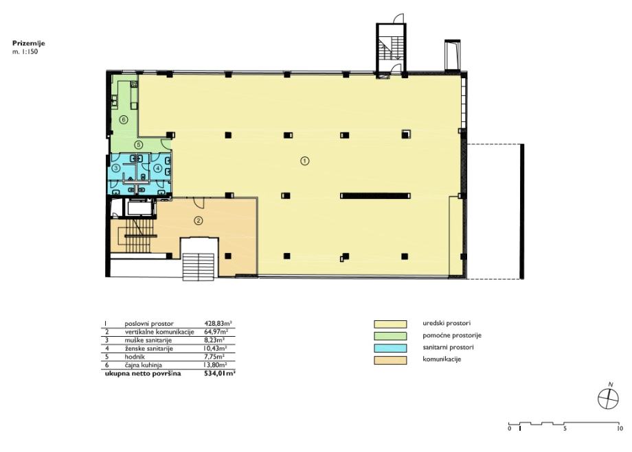 Poslovna zgrada: Zagreb (Donji grad), uredski, 3601.81 m2 (prodaja)