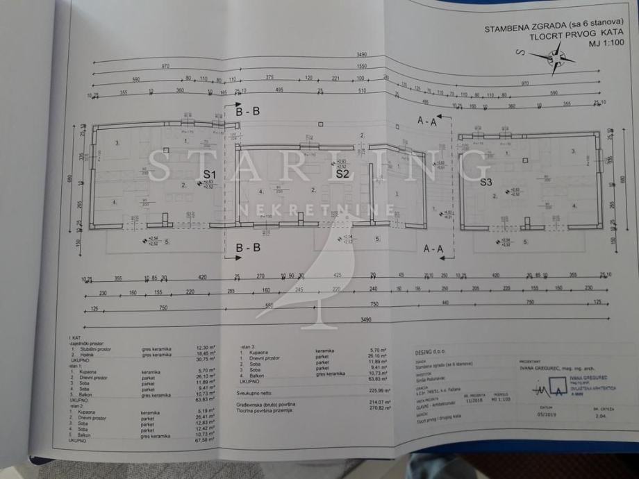 PRODAJA, GRAĐEVINSKO S PROJEKTOM, ŠTINJAN/ŠURIDA