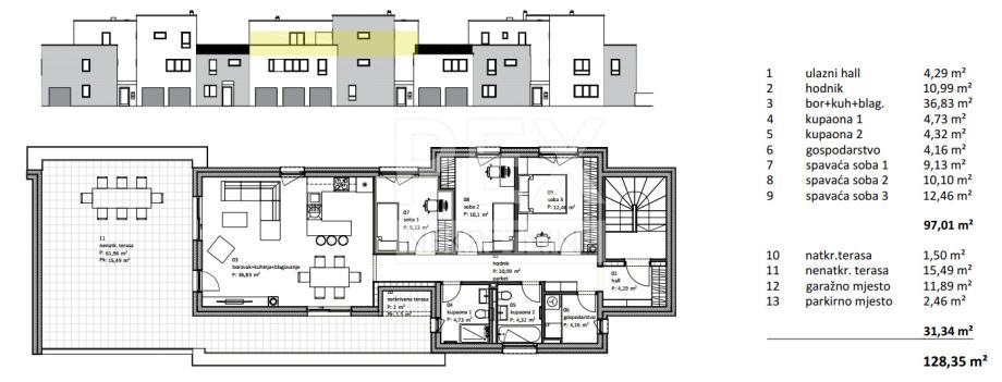 PRODAJA: NOVOGRADNJA, Penthouse, Sveta Klara, 129m2 (prodaja)