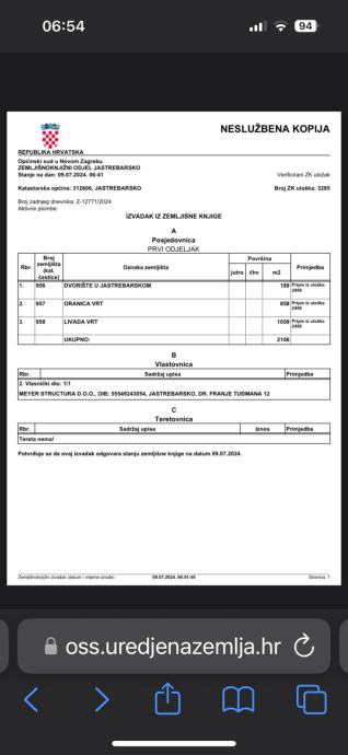 Prodaje se zemljište 1/1