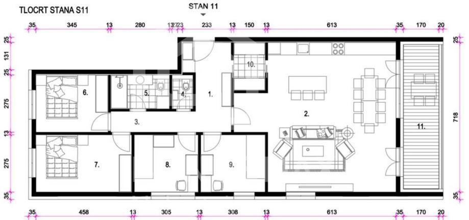 PROJEKT DUGO SELO - NOVOGRADNJA U IZGRADNJI - PRODAJA - STAN 116,70 M2 ... PROJEKT DUGO SELO - NOVOGRADNJA U IZGRADNJI - PRODAJA - STAN 116,70 M2 ...