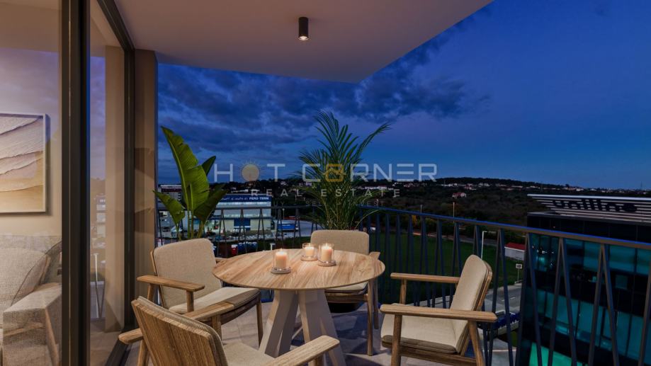 Pula, elitna nova zgrada, lift, stan S48 na 4. katu, lijep pogled, 1 S ...