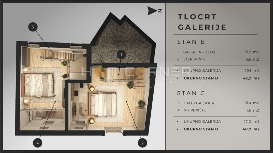 Pula, stambena zgrada sa 3 stana na 100m od Arene - glavni projekt ...