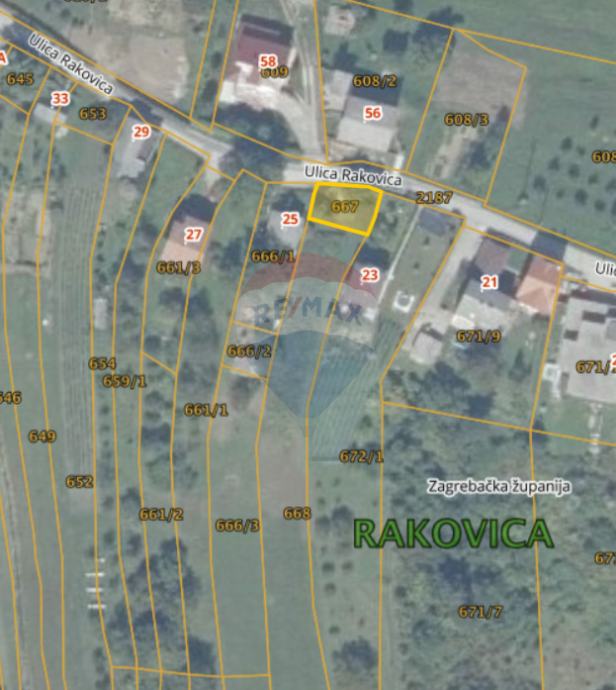 Samobor, Mala Rakovica, građevinsko zemljište 2988 m2
