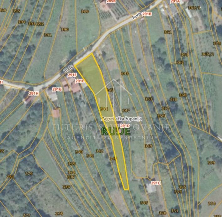 Samobor, Rude građevinsko zemljište 1160 m2