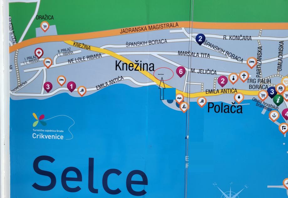 Selce, centar, prodaja, prvi red do mora