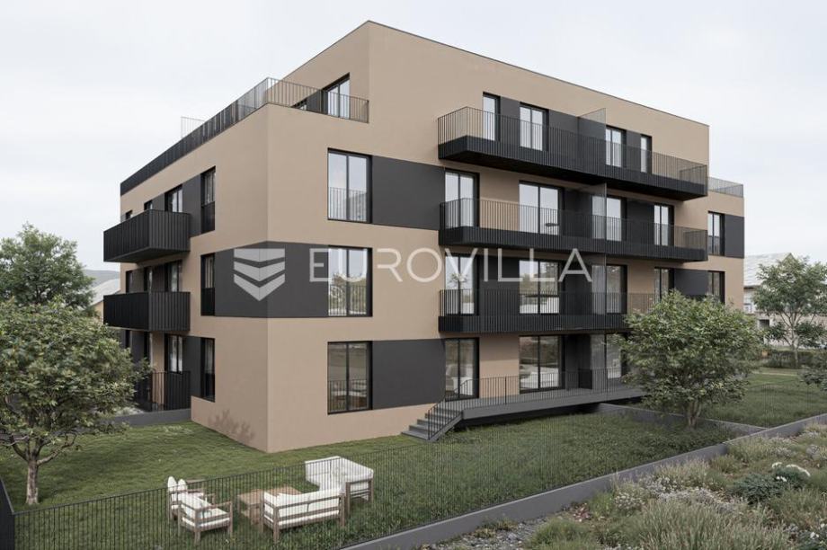 Sesvete, Popovec, trosobni stan s vrtom, 76 m2 NKP, NOVOGRADNJA (prodaja)