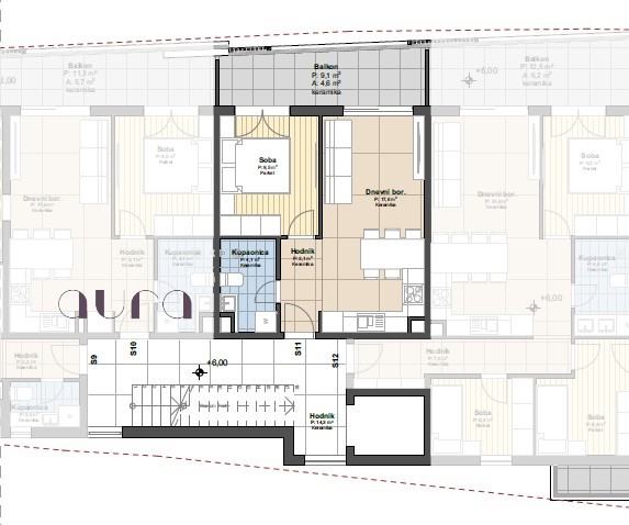 SPLIT NOVOGRADNJA-Jednosoban stan 43,51m2-manja zgrada kod Mall centra ...