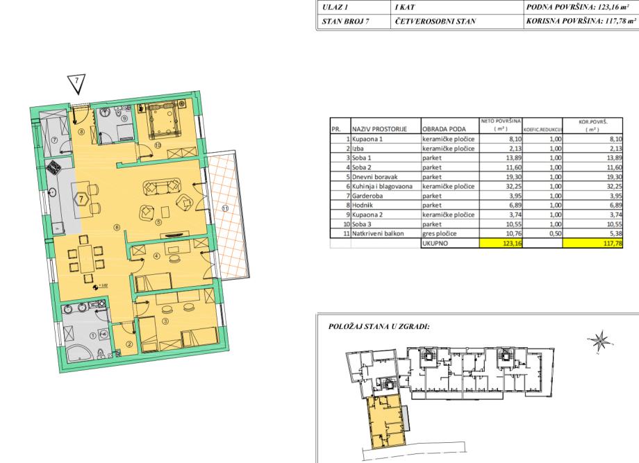 Stan 123,16 m2-NOVOGRADNJA! PRETPRODAJA, CENTAR GRADA Varaždina!! (prodaja)