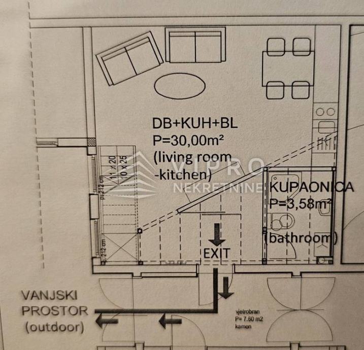 Stan 42 m2 plus galerija 9m2, garaža, Ul. grada Mainza (prodaja)