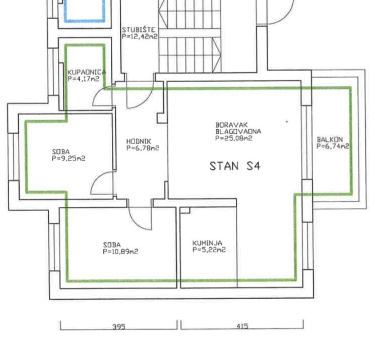 Stan 64,76 m2 namješten (prodaja)