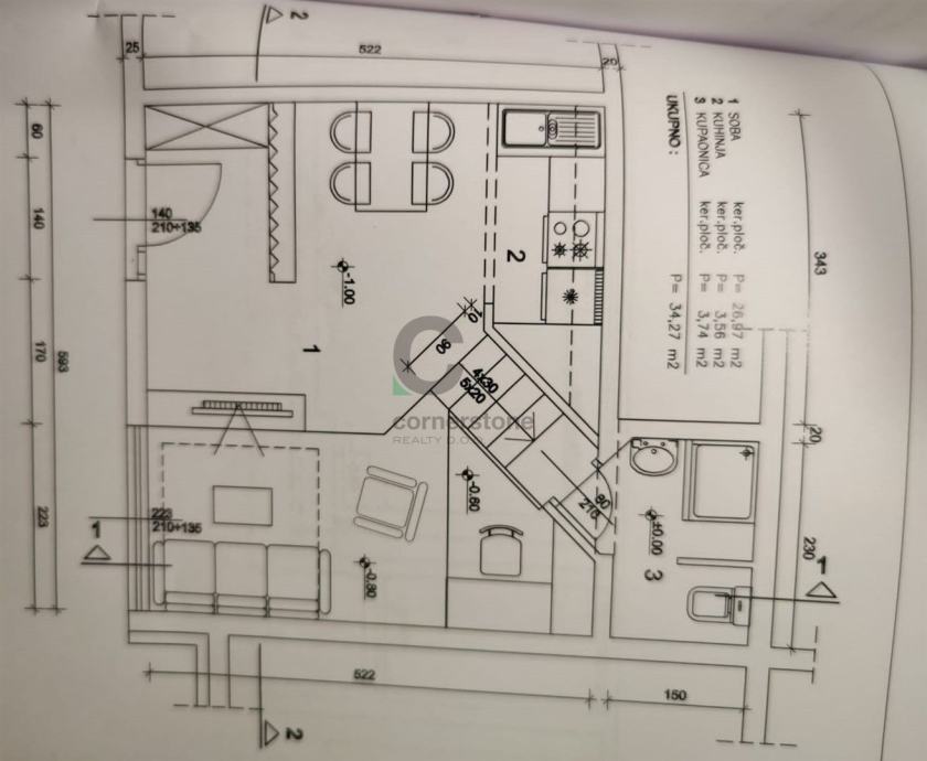 STAN, JARUN, 35M, PRIZEMLJE, (PRODAJA) BEZ PROVIZIJE ZA KUPCA (prodaja)