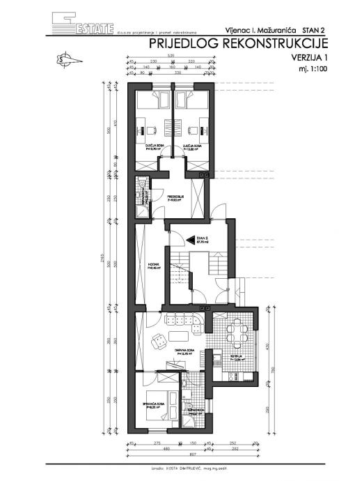 Stan: Osijek, trosoban, 82 m2, renoviran, kućni vrt, garaža, centar ...