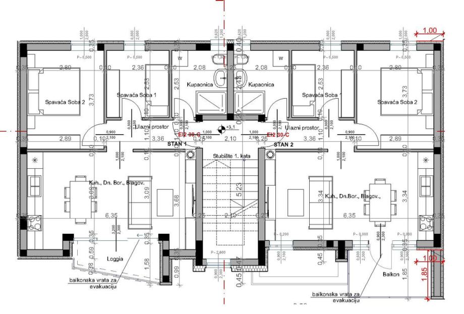 STAN PULA NOVOGRADNJA, 2SS, 50m2 (prodaja)