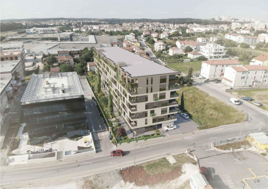 Stan Pula, novi projekt! Višestambena zgrada s liftom, Monvidal. (prodaja)