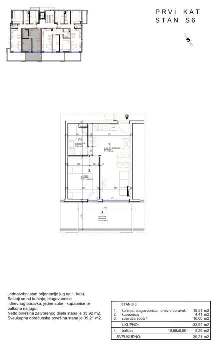 Stan: Split, 39.00 m2, Split novogradnja S6 sa parkirnim mjestom (prodaja)