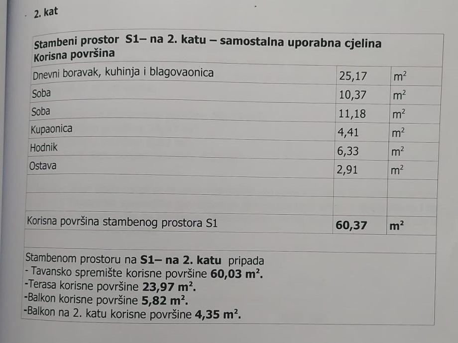 Stan: Split, Brda, 60.00 m2 (prodaja)