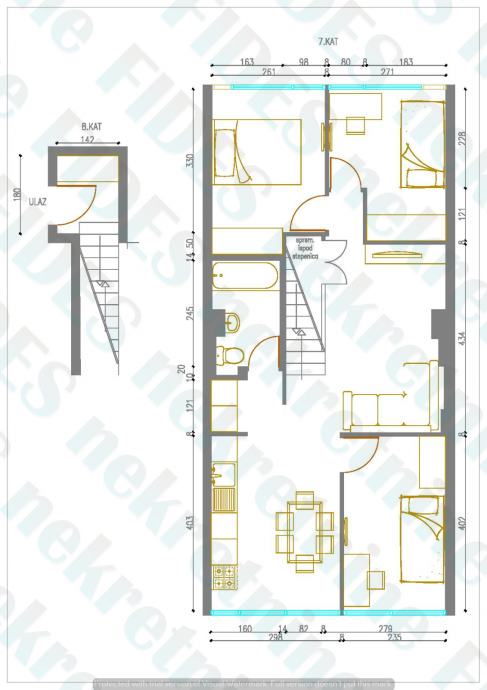 Hribarov prilaz, 7-kat, 4-soban stan, 66.16 m2 + šupa u podrumu (prodaja)