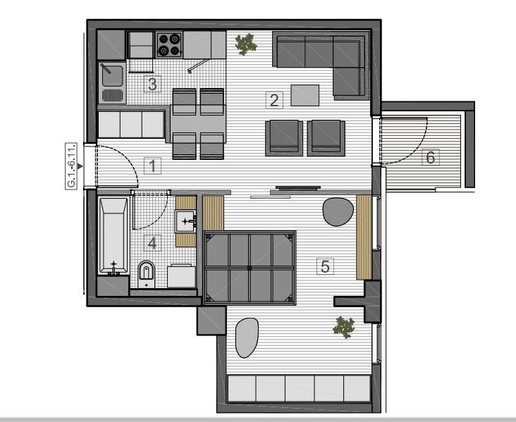 RUDEŠ dvosoban 42 m2, novogradnja iznajmljivanje (iznajmljivanje)