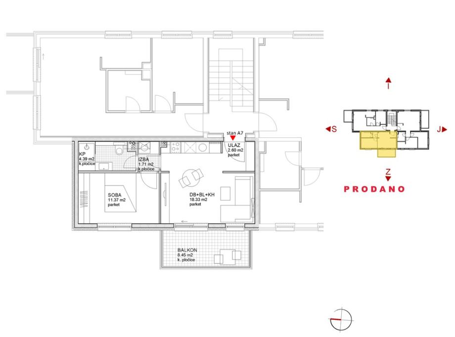 STENJEVEC, DVOSOBAN STAN 50 m2, novogradnja - PARKIRNO MJESTO ...
