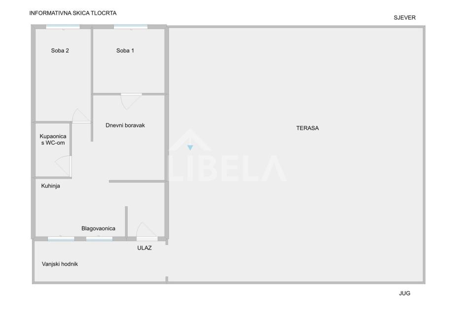 3S stan,Gajnice,(Peruanska), 56 m2 + terasa 150 m2, 5. kat, novouređen ...