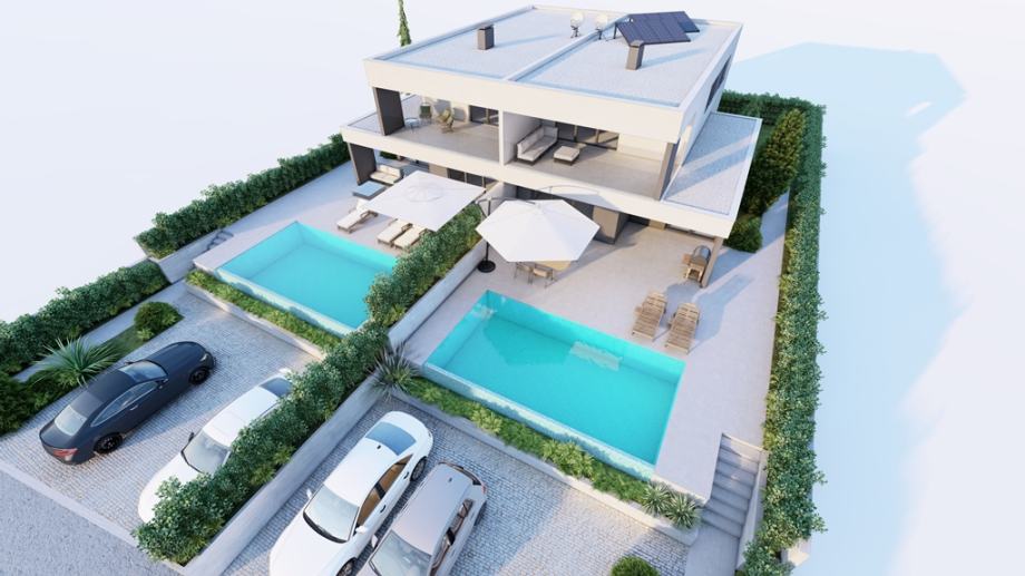 Vila sa bazenom i pogledom, novogradnja (prodaja)