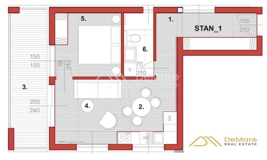 ZADAR-BOKANJAC- Stan u Novogradnji - 2800 €/m2, 1.kat, Balkon,Garaža ...