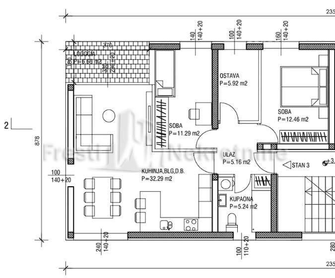 ZADAR,BORIK - STAN S3 - 85m2-TOP LOKACIJA! (prodaja)