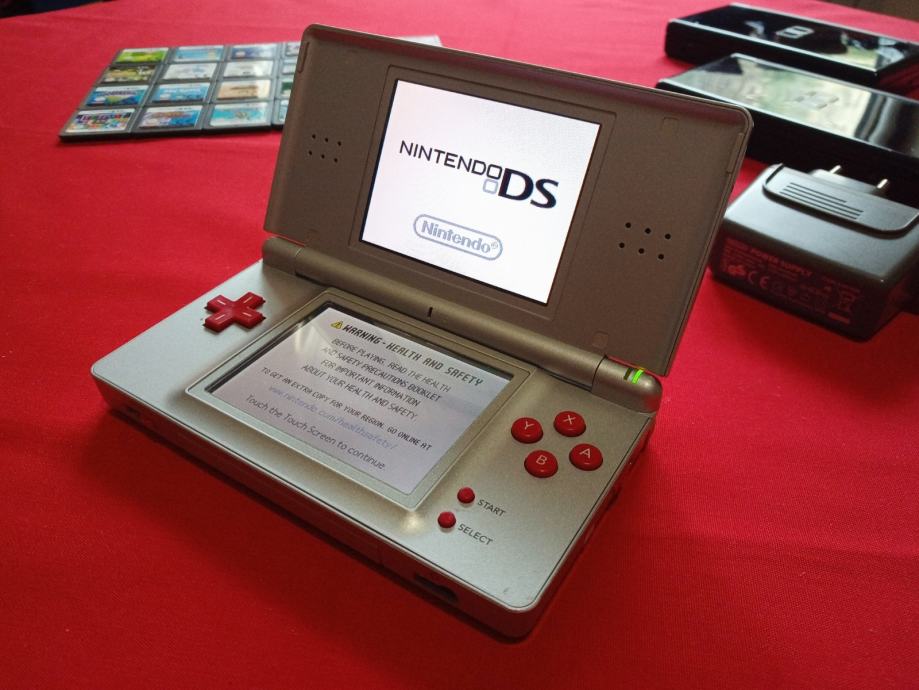 Nintendo DS lite gray & red custom