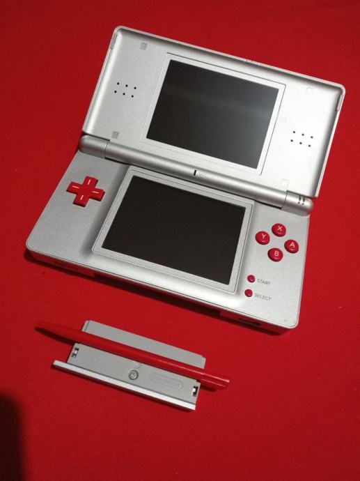 Nintendo DS lite gray & red custom