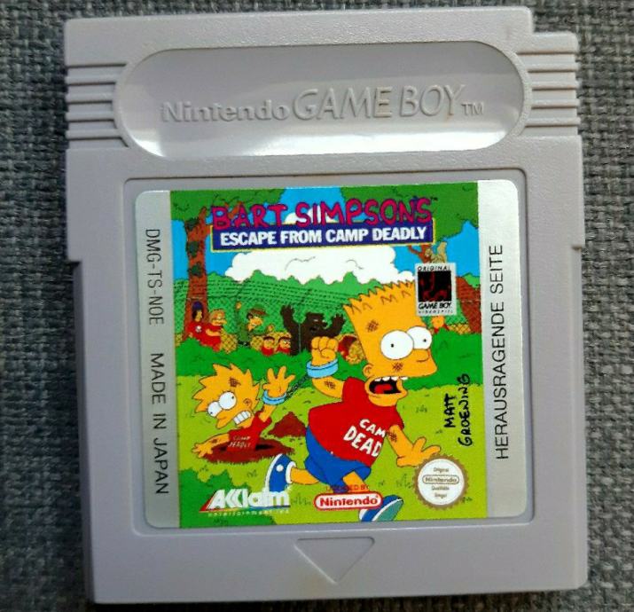 Bart Simpsons Escape From Camp Deadly Game Boy Nintendo