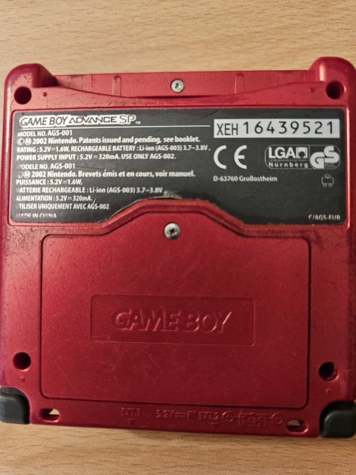 Gameboy advance SP AGS-001