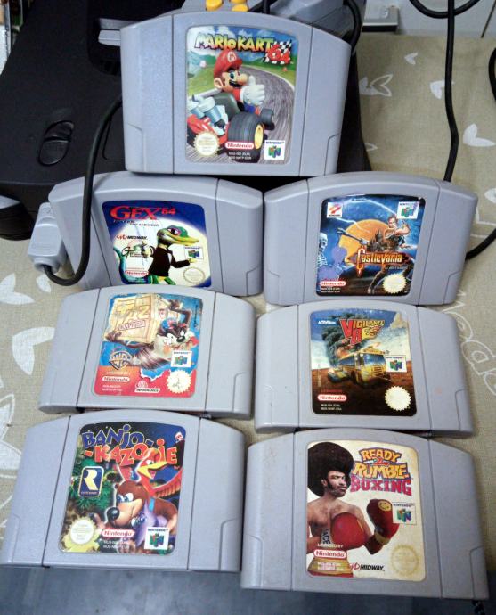 Nintendo 64 igre N64 GEX Ready Rumble Taz Vigilante V8