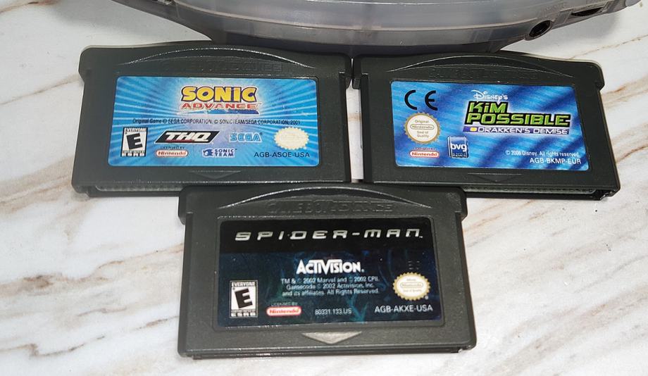 Nintendo Game Boy Advance GameBoy GBA + igre Sonic Advance Crash Nitro