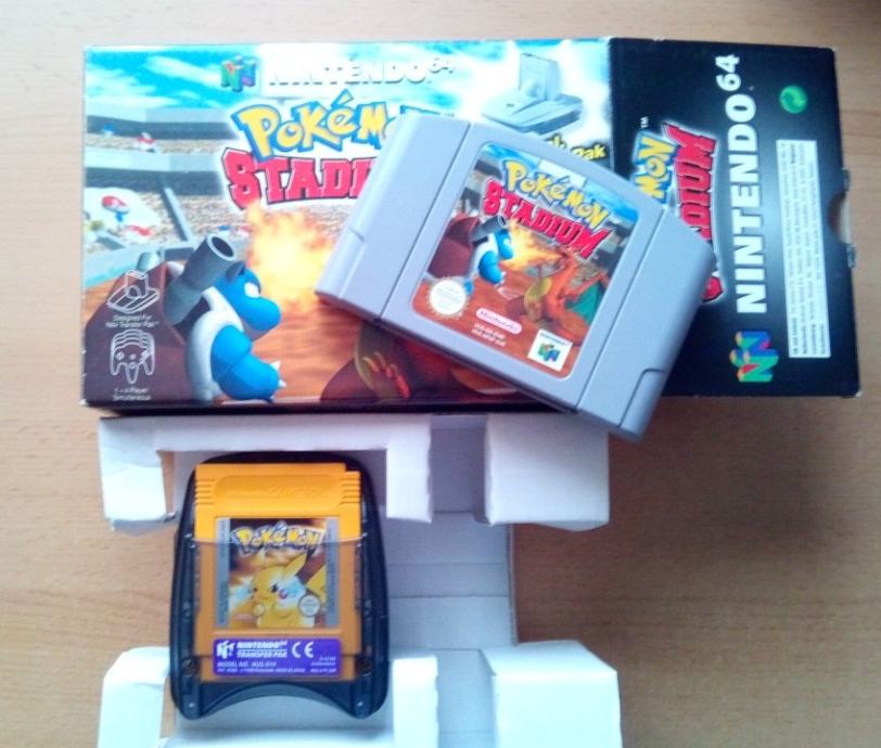 Pokemon Stadium Transfer Pak (N64) + Pokemon Yellow (GB) GRATIS