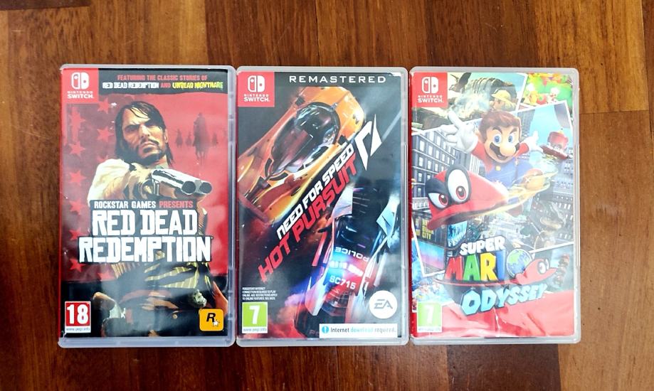 MARIO ODYSSEY RED DEAD REDEMPTION NEED FOR SPEED Original igre