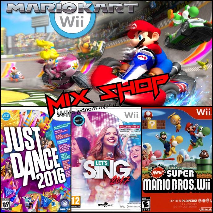 ORIGINAL IGRE za NINTENDO WII WII-U SWITCH OLED LITE Igrice