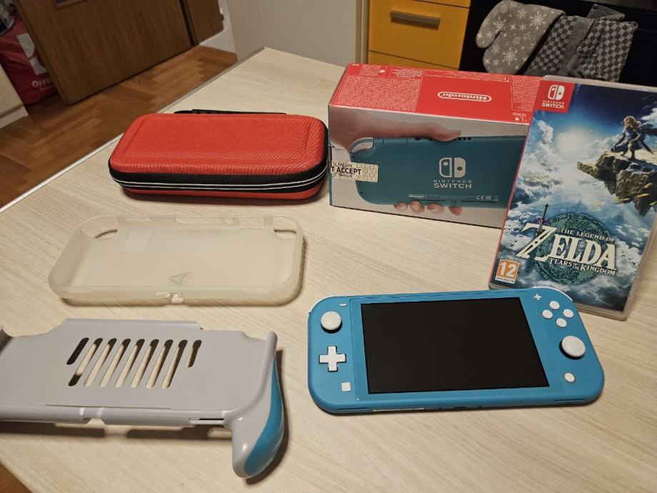 Nintendo Switch Lite, garancija, Zelda TOTK, dodatna oprema