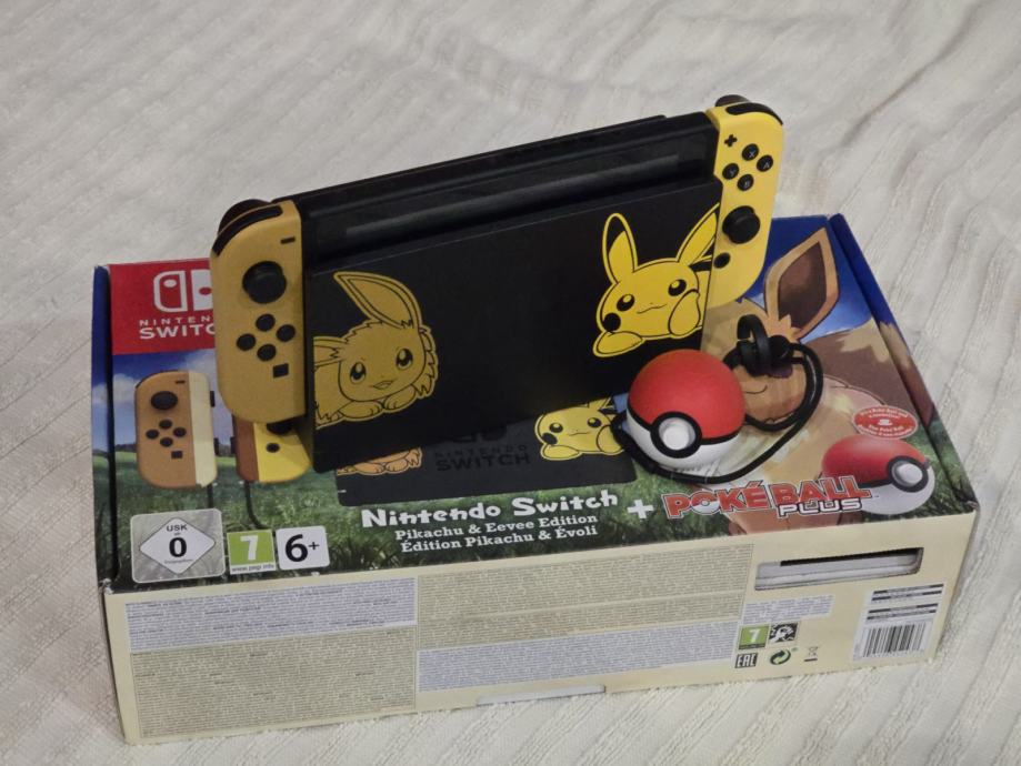 Nintendo Switch, Pokémon Lets GO Eevee, Limited Edition - Top stanje!