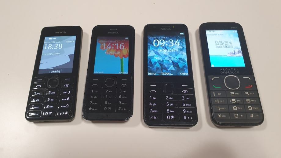 Nokia 206 / Nokia 220 / Alcatel 2045X - mobiteli na tipke