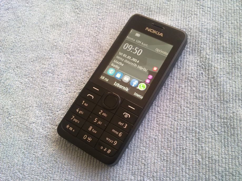 NOKIA 301.1 (KAO NOVA) HR jezik, Sve mreže, Punjač, NA FOTOGRAFIJI