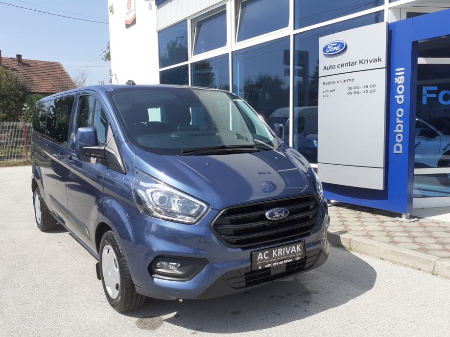 NOVI FORD TRANSIT CUSTOM KOMBI M1 320 LWB 130 KS TREND, 9 SJEDALA, 2023 ...