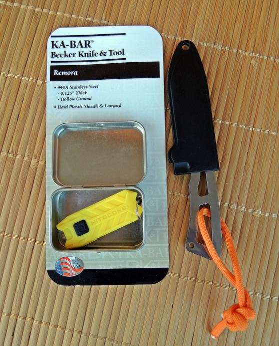 Ka-bar Becker BK9 + BK13 + Nitecore Tube V2