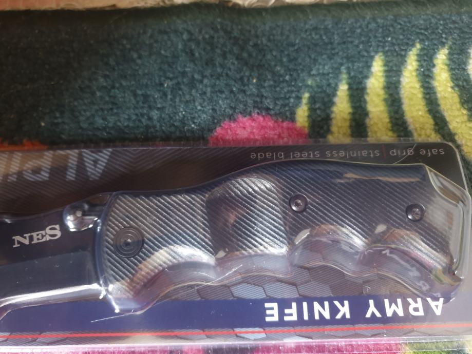 NES ALPINE ARMY sklopivi VOJNI nož za preživljavanje, NOV, zapakiran!!