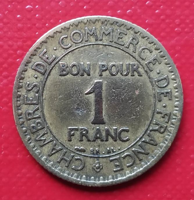 1 franak Francuska1921