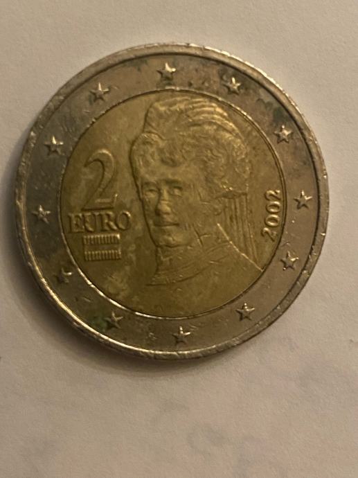 2 eura Bertha Austrija 2002