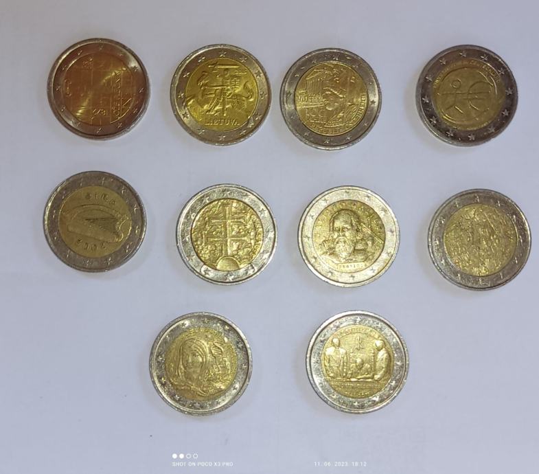 2 eura -rijetke kovanice