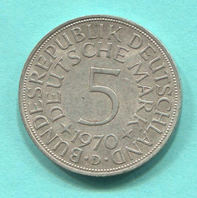 5 MARAKA 1970 D GERMANY SREBRO