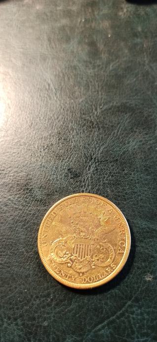 AMERIČKI ZLATNIK 20 DOLARA iz 1897.